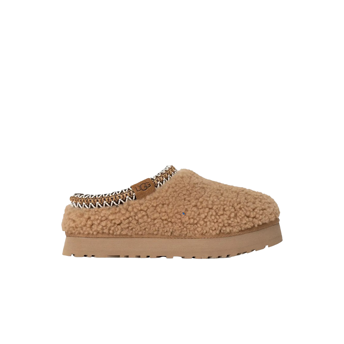 (키즈) 어그 맥시 컬리 타즈 슬리퍼 체스트넛 | UGG | KREAM