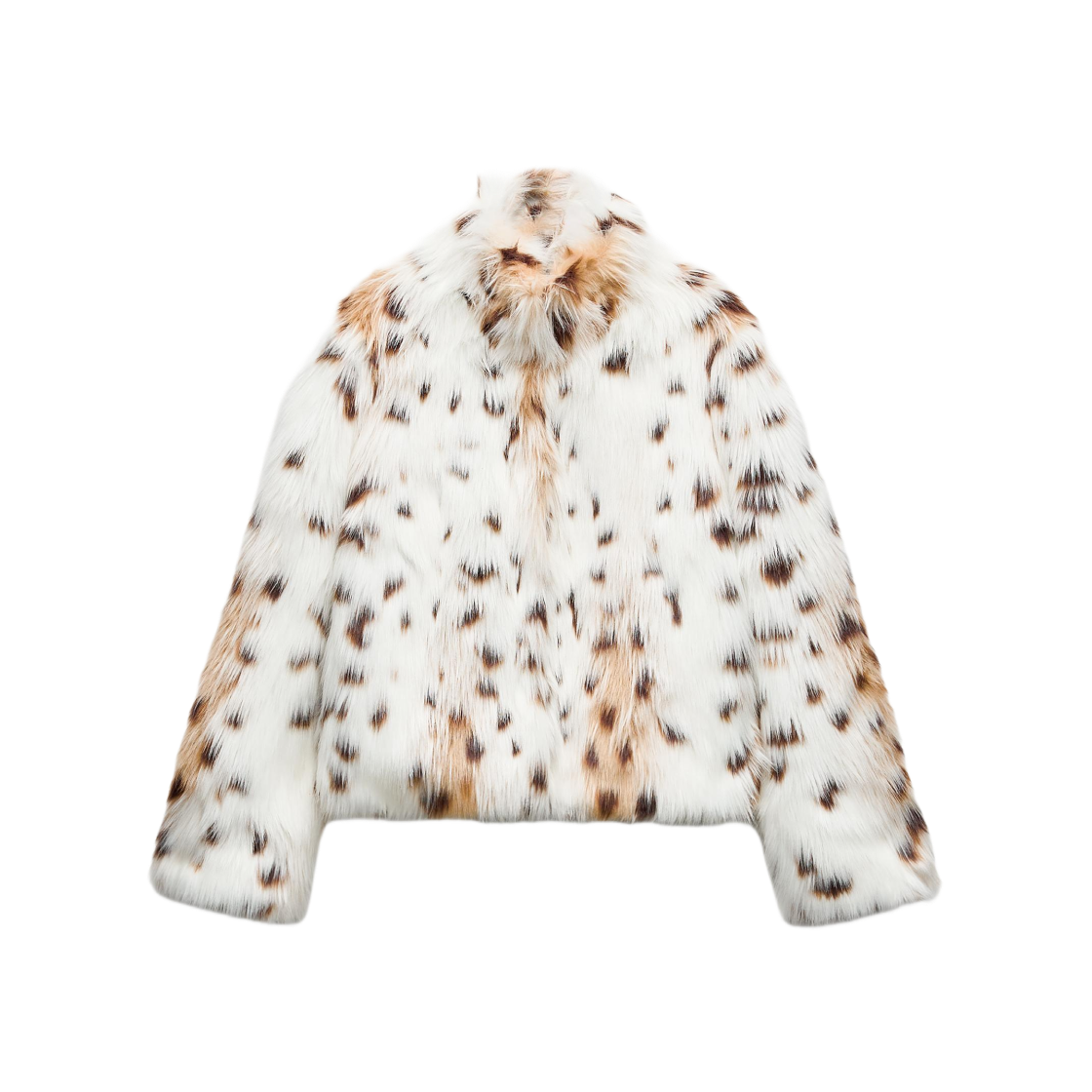 (W) 자라 포우 퍼 자켓 ZW 컬렉션 레오파드 | Zara | KREAM