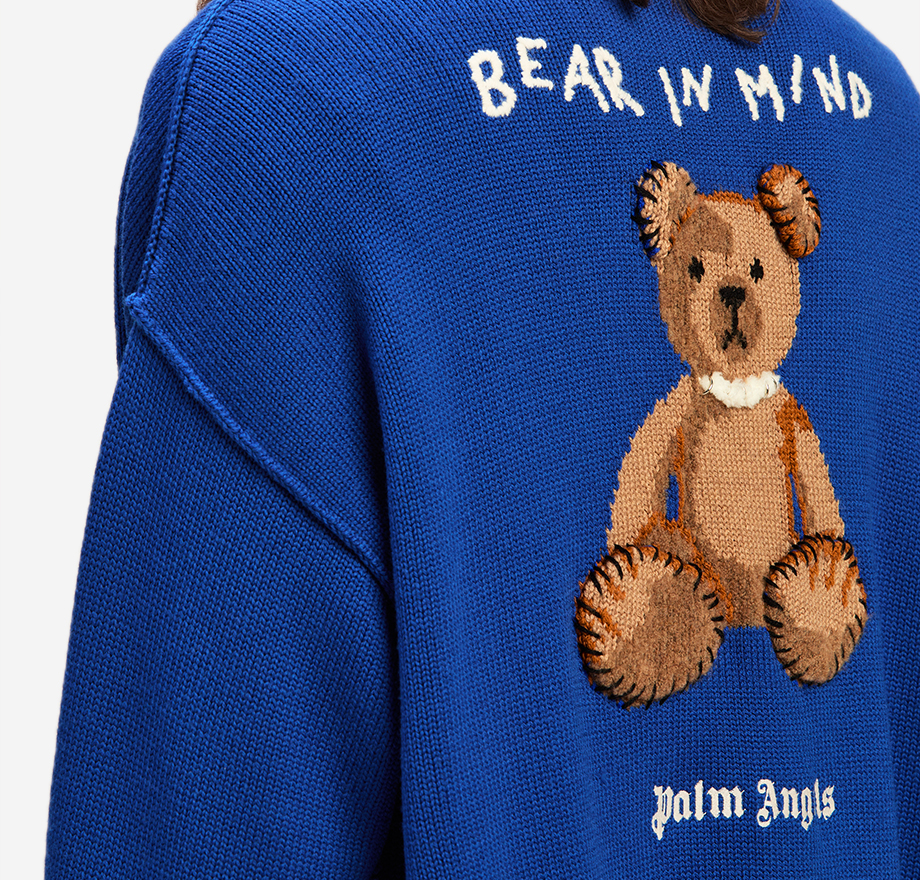 팜엔젤스 베어 인 마인드 가디건 블루 | PALM ANGELS | KREAM