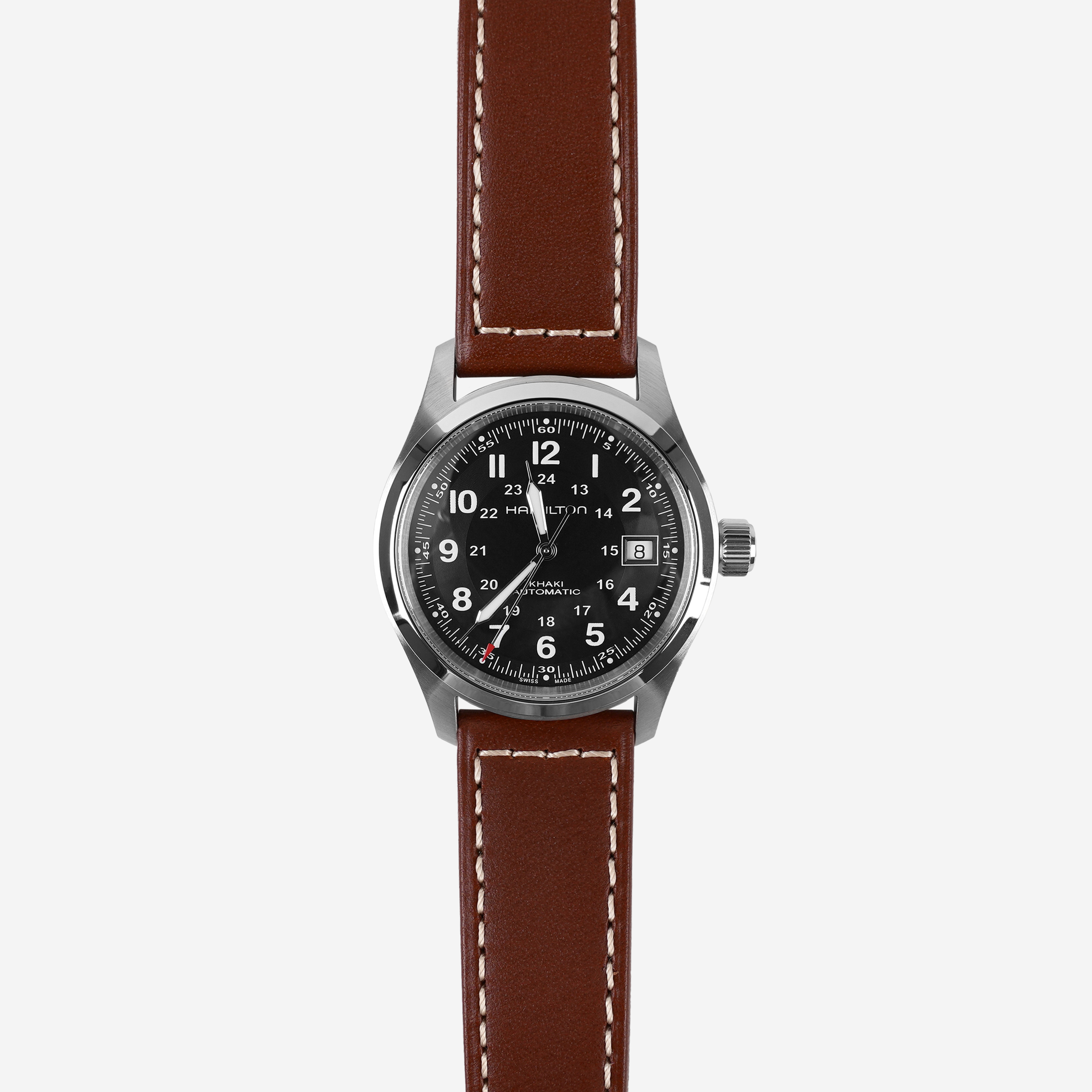 해밀턴 카키 필드 오토 38mm 소가죽 브라운 블랙 | KREAM