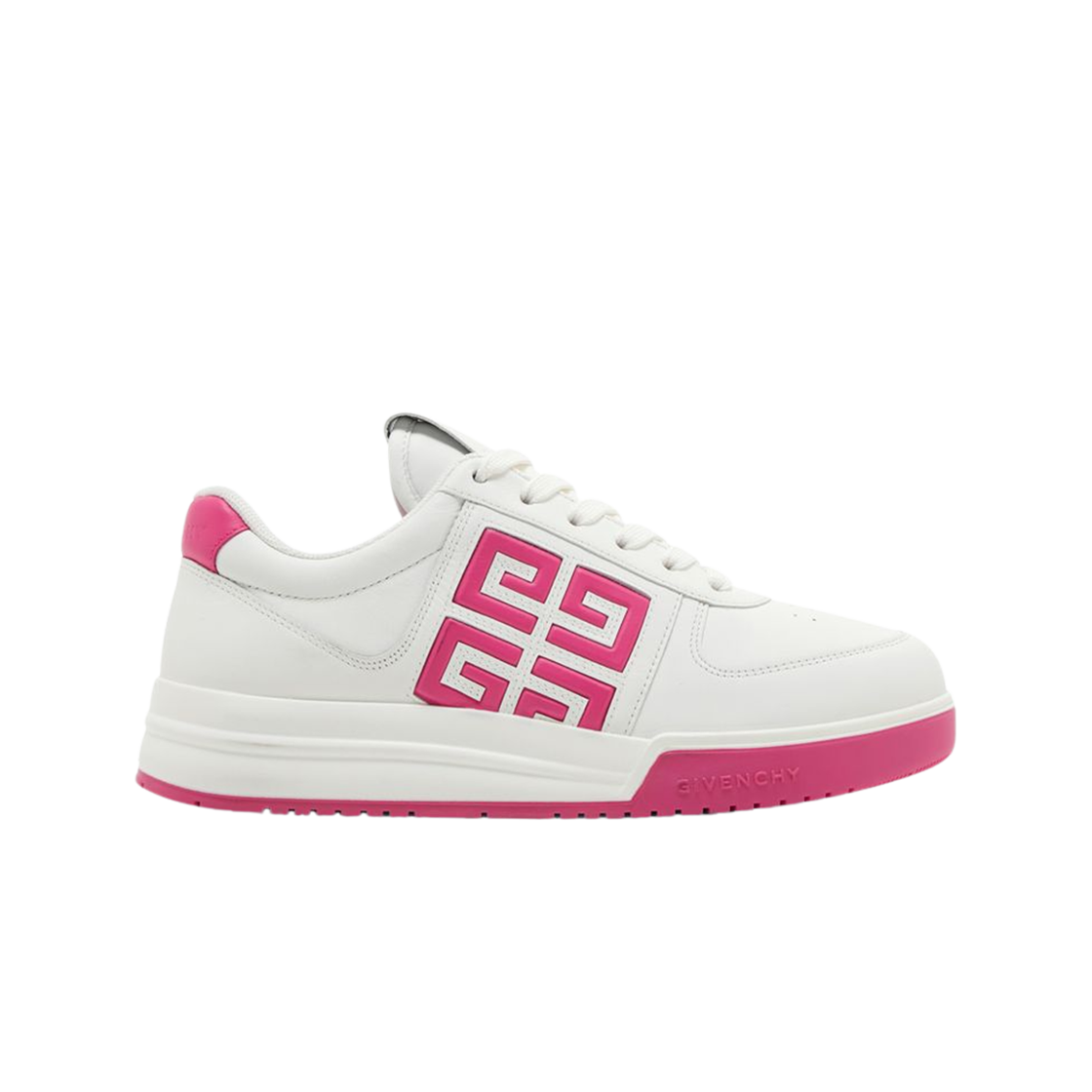 (W) 지방시 스웨이드 G4 스니커즈 화이트 푸시아 | Givenchy | KREAM
