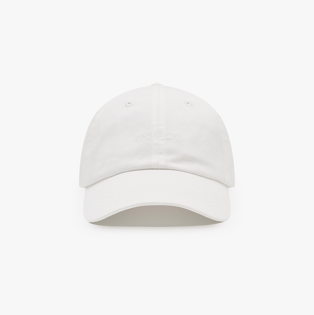 이너프원 로고 볼캡 화이트 | EnoughOne | KREAM