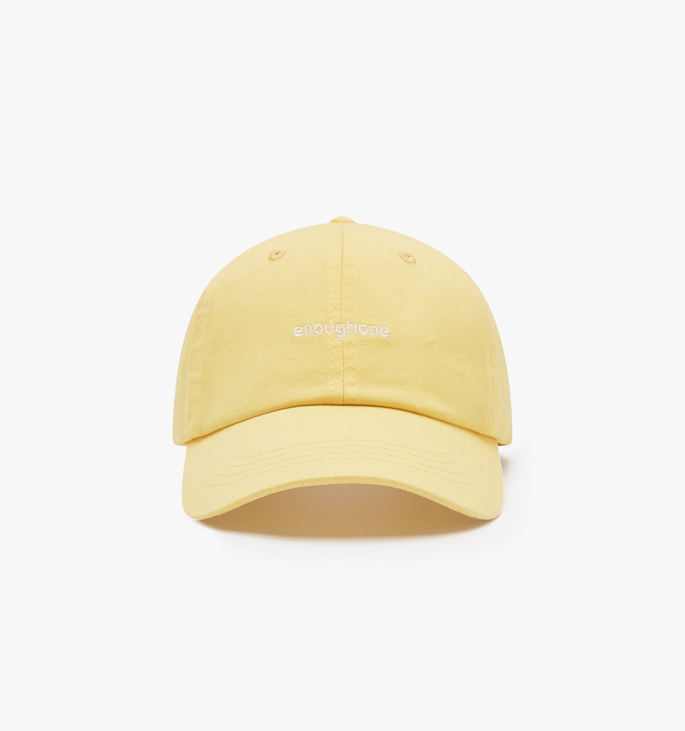 이너프원 로고 볼캡 옐로우 | EnoughOne | KREAM