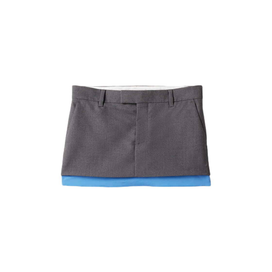 (W) 미우 미우 개버딘 미니 스커트 앤트러사이트 그레이 | Miu Miu | KREAM