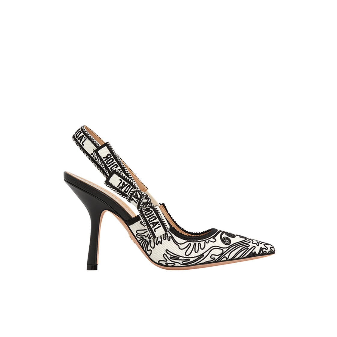 (W) 디올 자디올 슬링백 펌프스 화이트 | Dior | KREAM