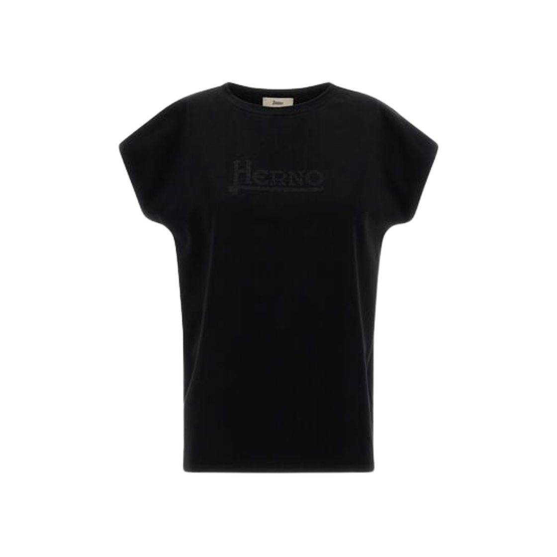 (W) 에르노 인터락 저지 티셔츠 블랙 | Herno | KREAM