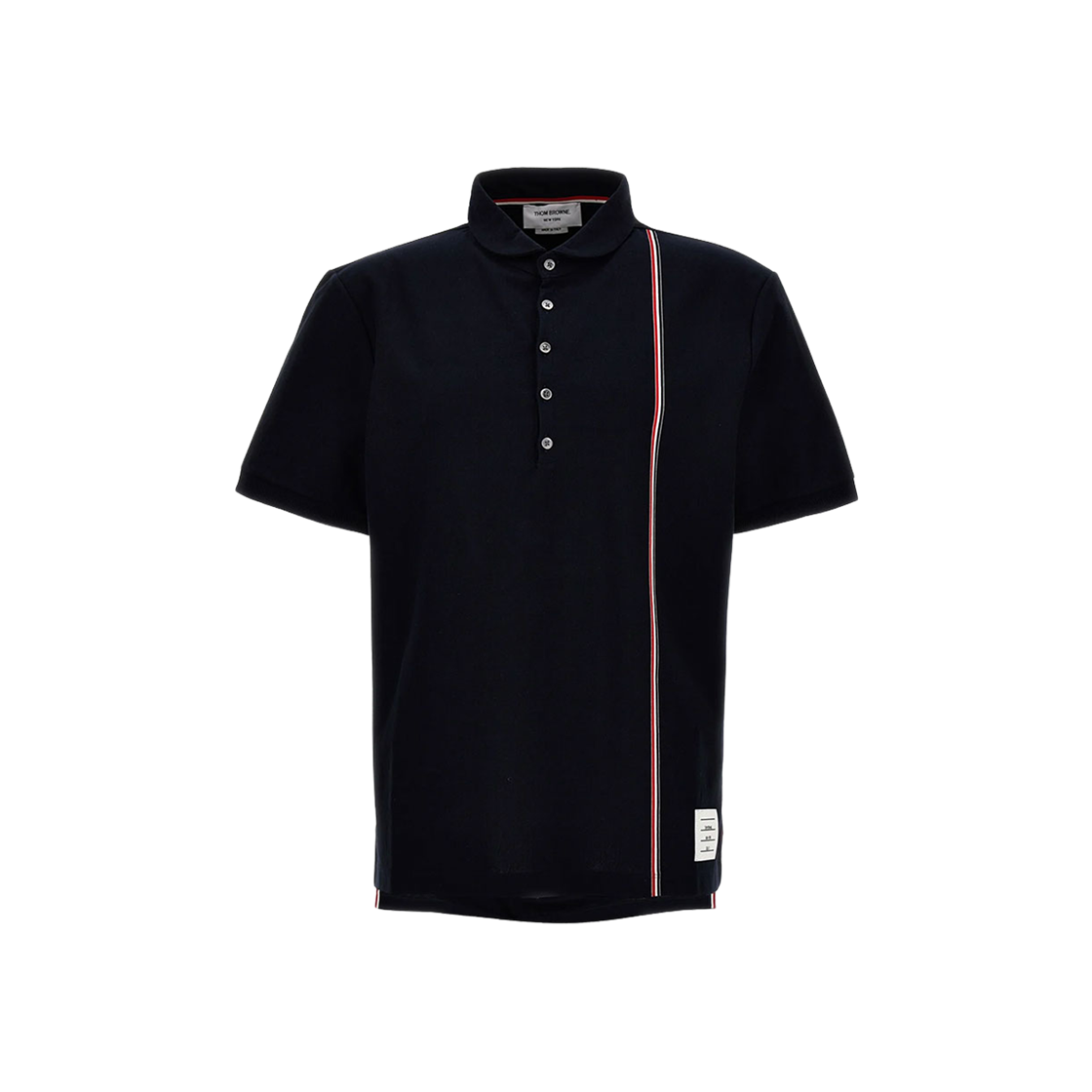 톰브라운 스트라이프 폴로 셔츠 네이비 | Thom Browne | KREAM