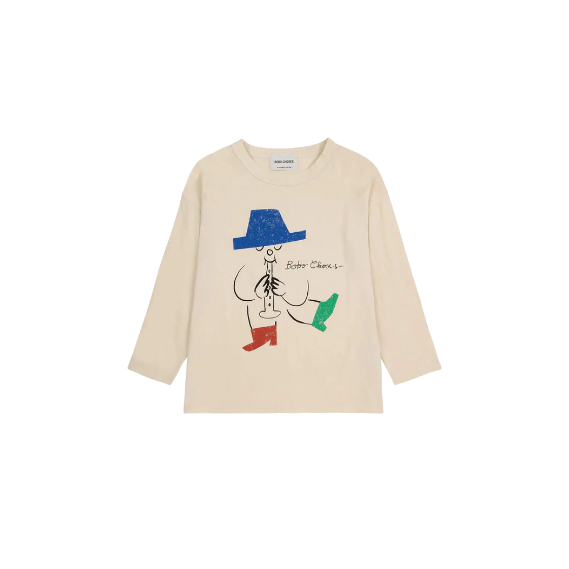(키즈) 보보쇼즈 매직 플루트 롱슬리브 티셔츠 베이지 | Bobo Choses | KREAM