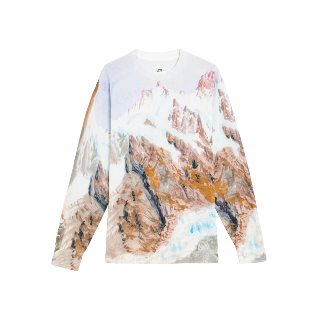 반스 프리미엄 프린티드 니트 스웨터 화이트 | Vans | KREAM