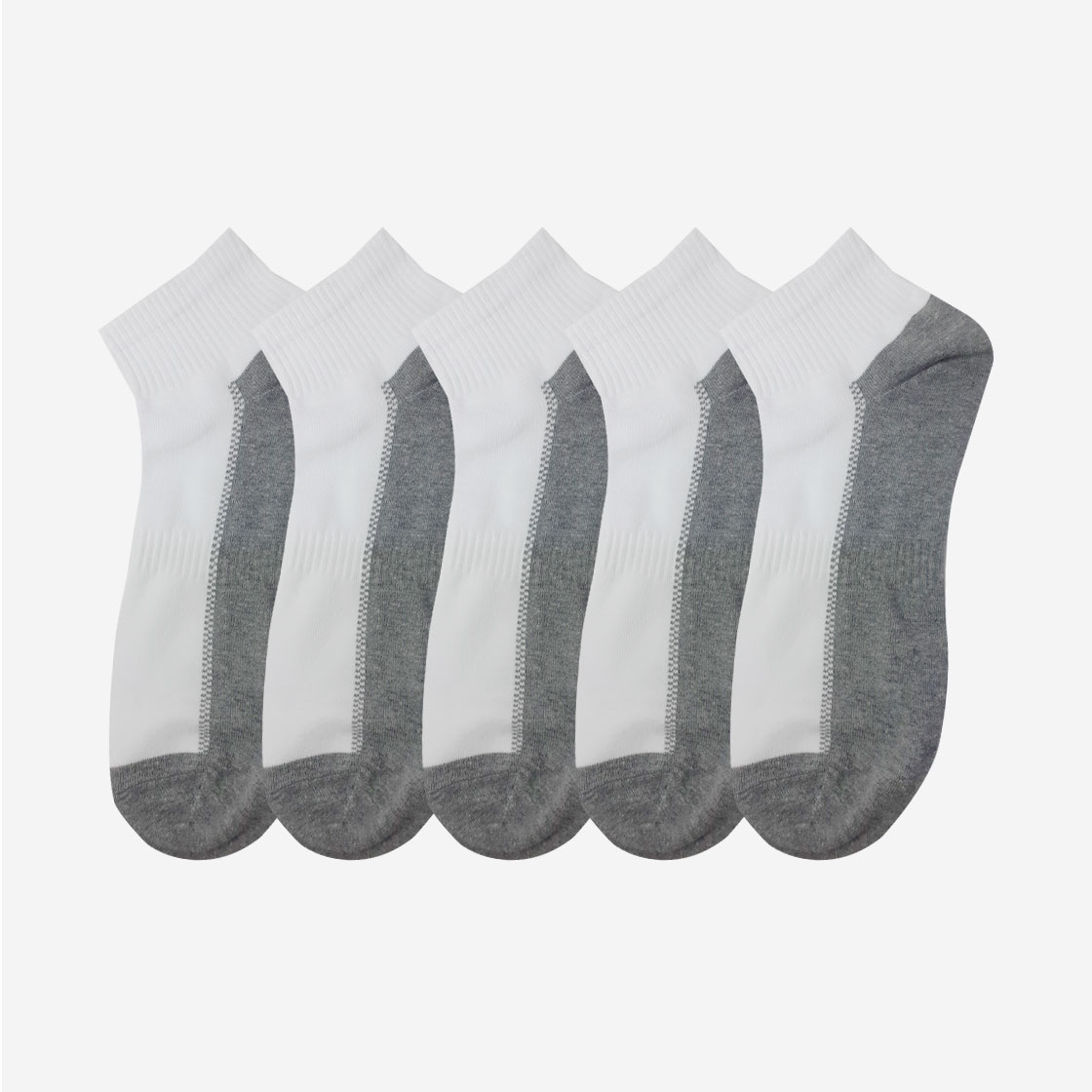 에이원 미니멀 투톤 초미니 양말 5팩 백색 | AONE | KREAM