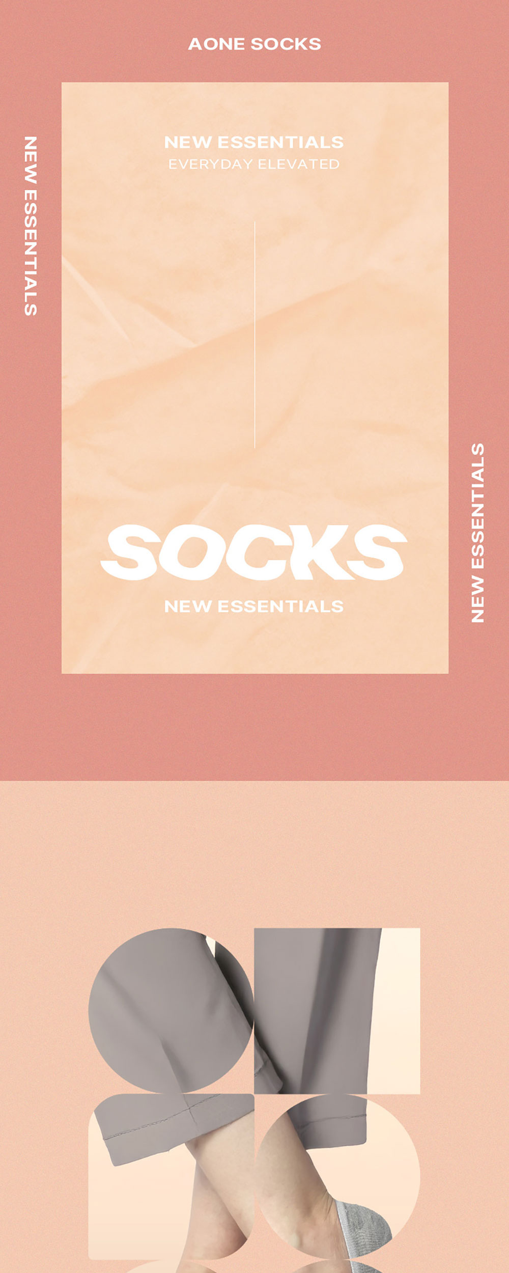 (W) 에이원 미니멀 무지 페이크 덧신 5팩 회색 | AONE | KREAM