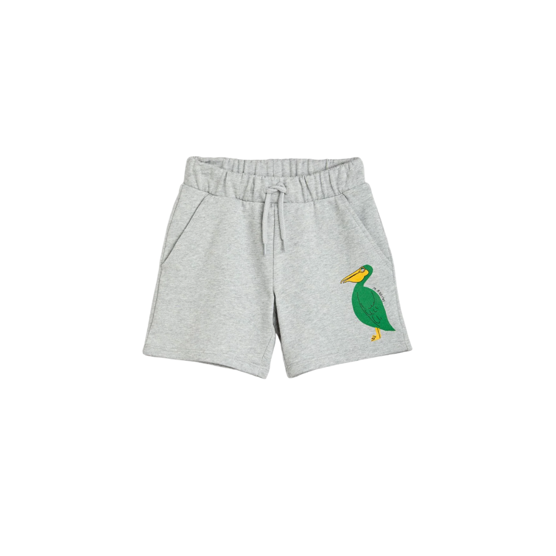 (키즈) 미니 로디니 펠리칸 스웨트쇼츠 그레이 | Mini Rodini | KREAM