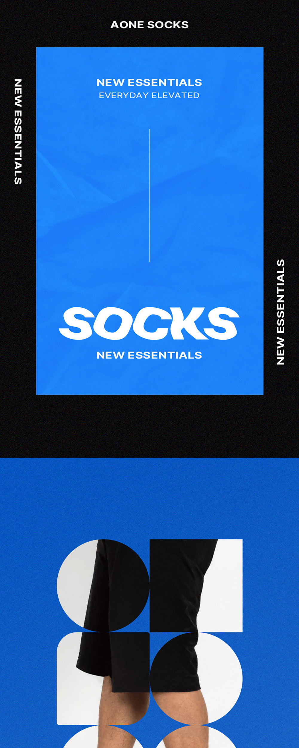 에이원 미니멀 무지 스니커즈 양말 5팩 검정 | AONE | KREAM