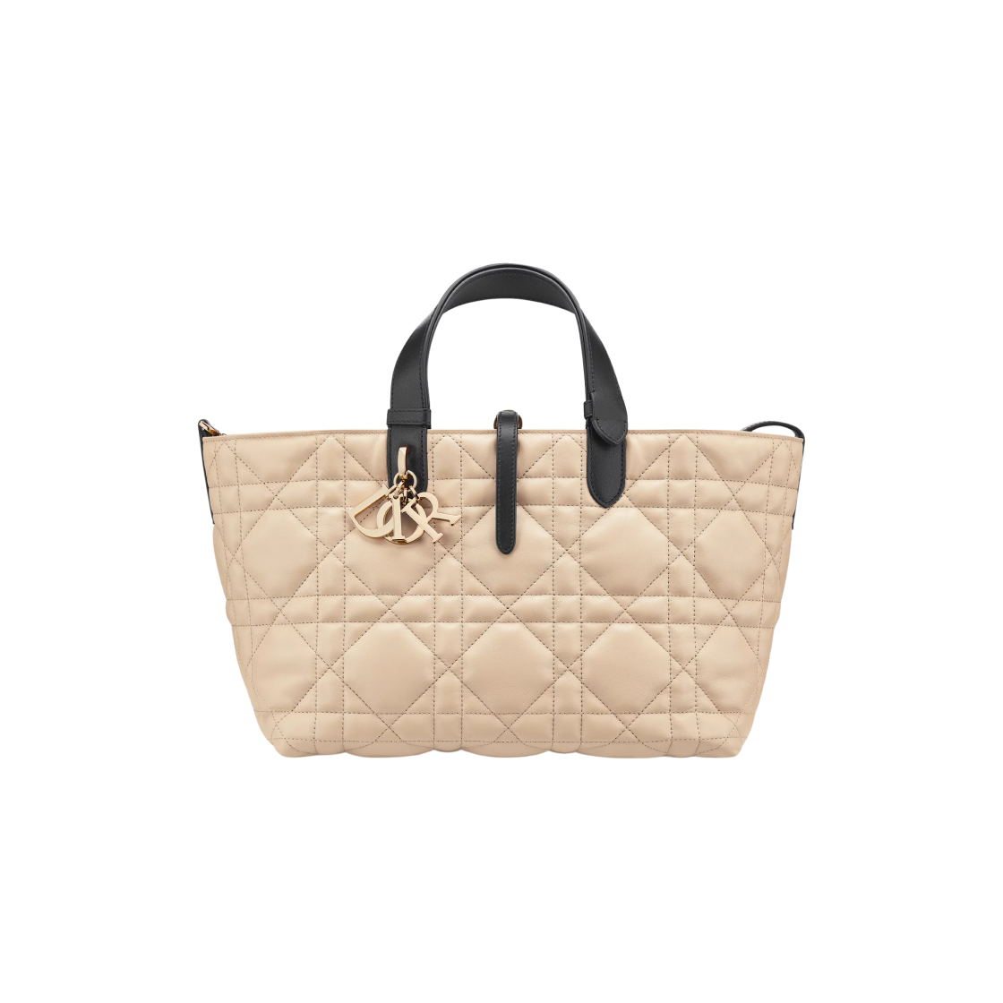 디올 미디움 뚜주흐 백 매크로까나쥬 카프스킨 로프 베이지 블랙 | Dior | KREAM