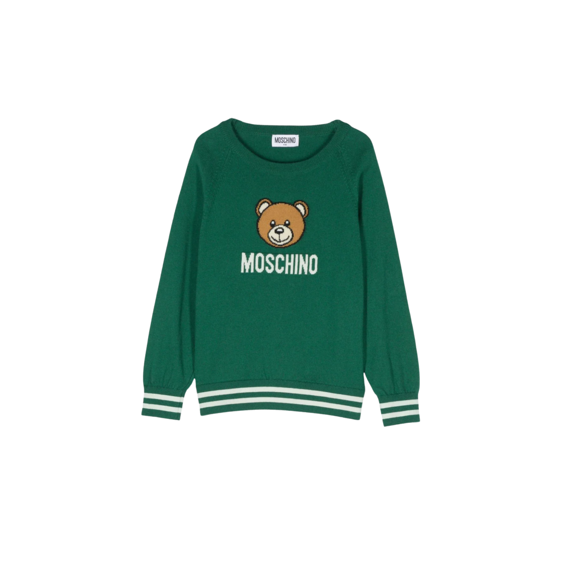 (키즈) 모스키노 테디 로고 스웨터 그린 | Moschino | KREAM
