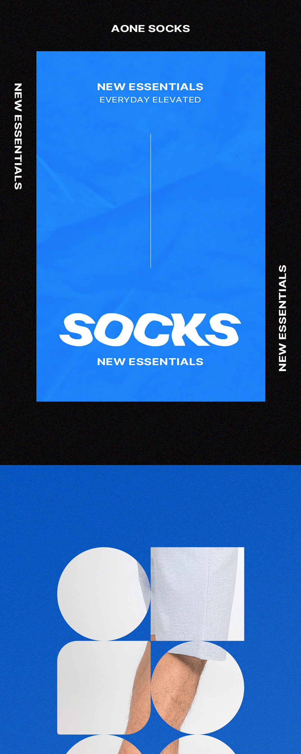 애이원 미니멀 무지 초미니 양말 5팩 검정 | AONE | KREAM