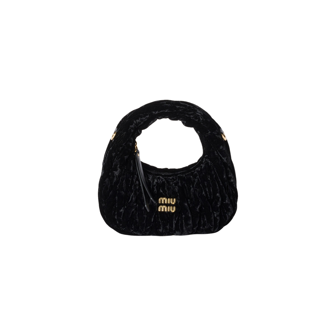 미우미우 완더 벨벳 호보 미니백 블랙 | Miu Miu | KREAM