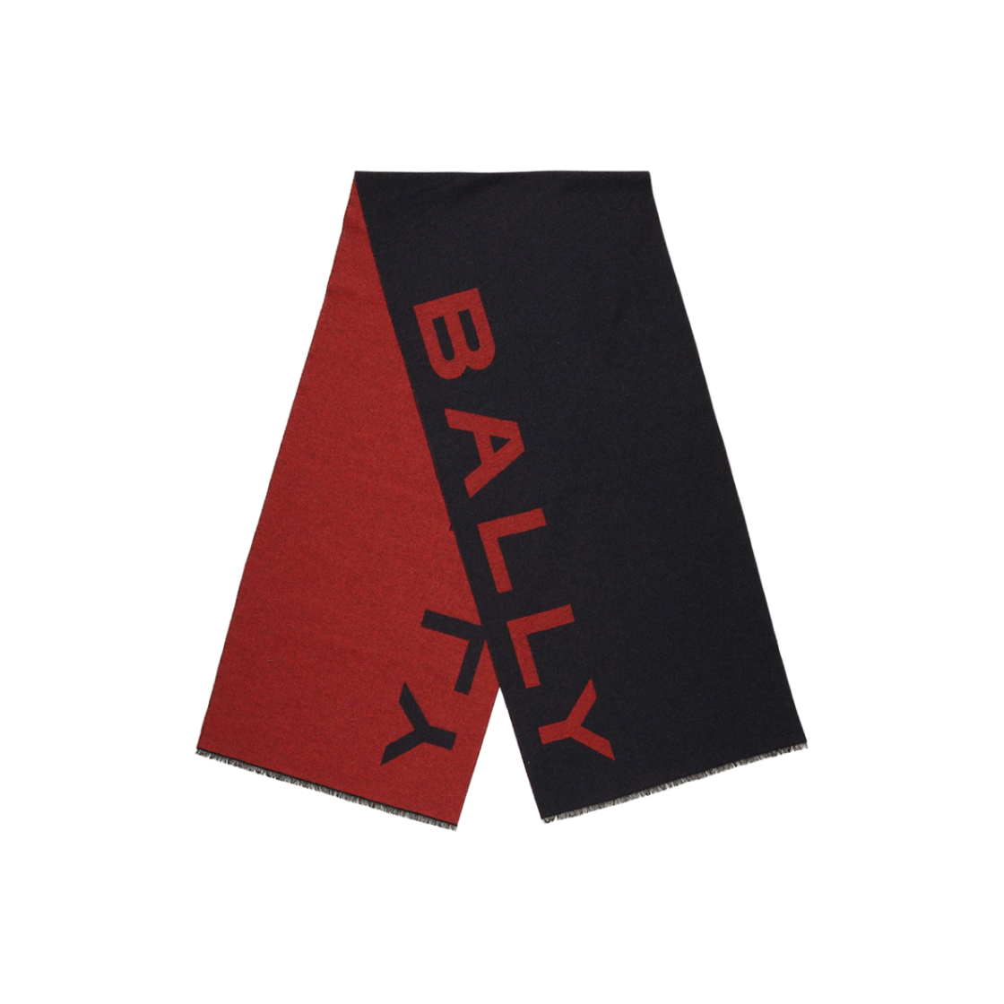 발리 로고 스카프 딥 레드 미드나잇 블루 | Bally | KREAM