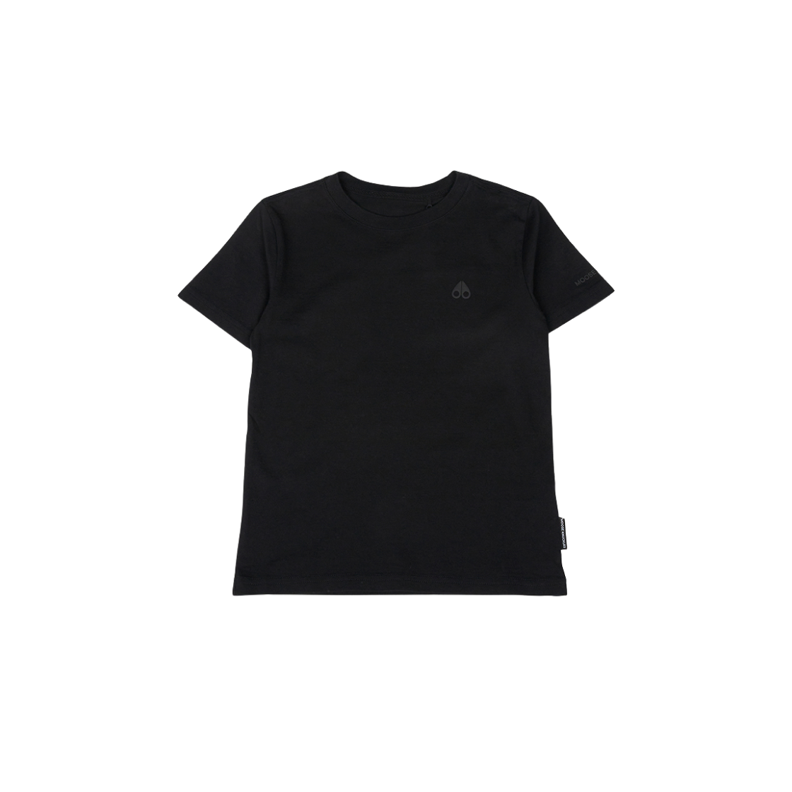 (키즈) 무스너클 코튼 티셔츠 블랙 | Moose Knuckles | KREAM