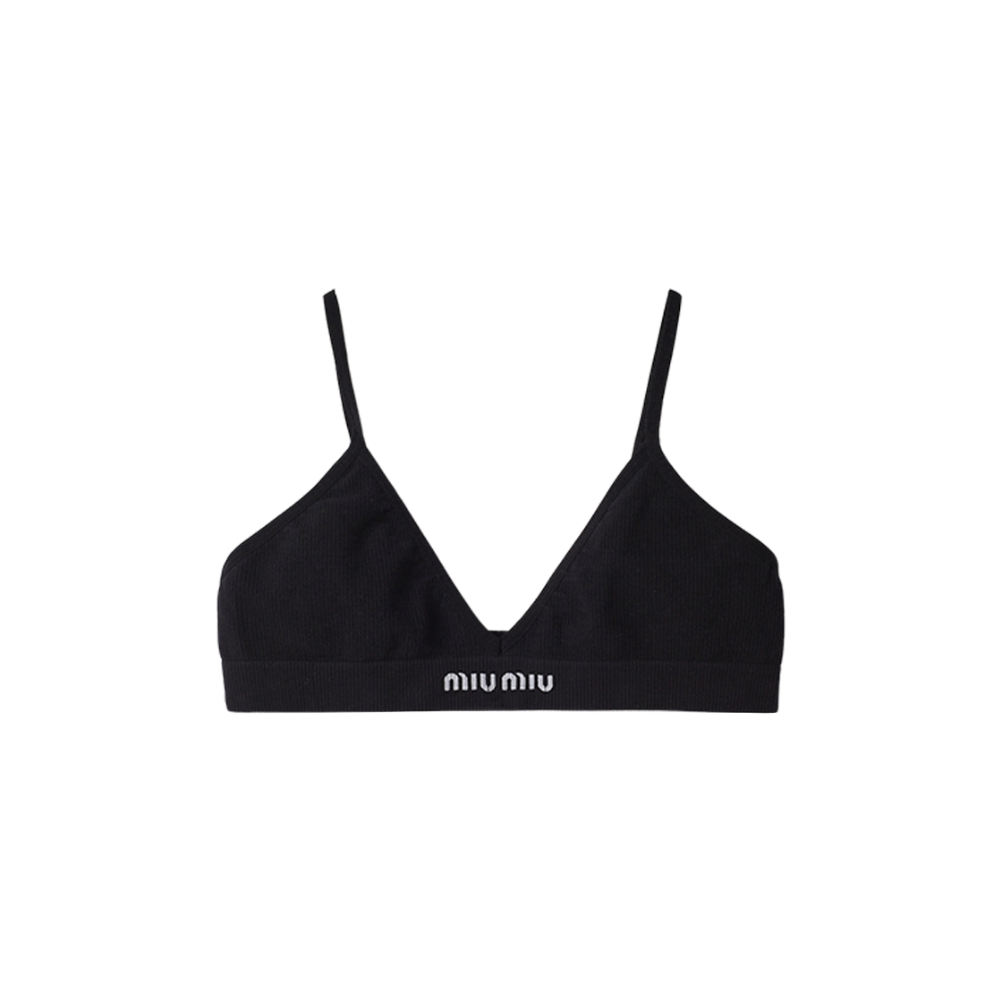 (W) 미우 미우 심리스 브라 블랙 | Miu Miu | KREAM
