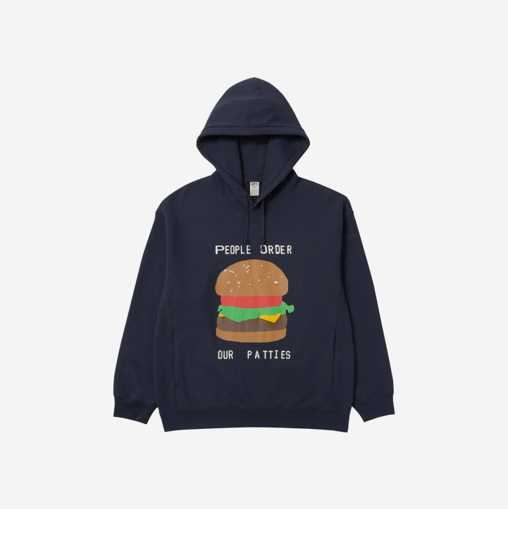 유니클로 UT x CPFM x 스폰지밥 스웨트 풀 파카 C 네이비 - JP | Uniqlo | KREAM