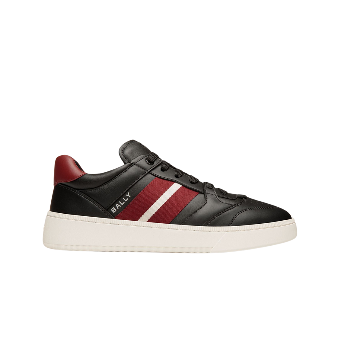 발리 레이즈 레더 스니커즈 블랙 | Bally | KREAM