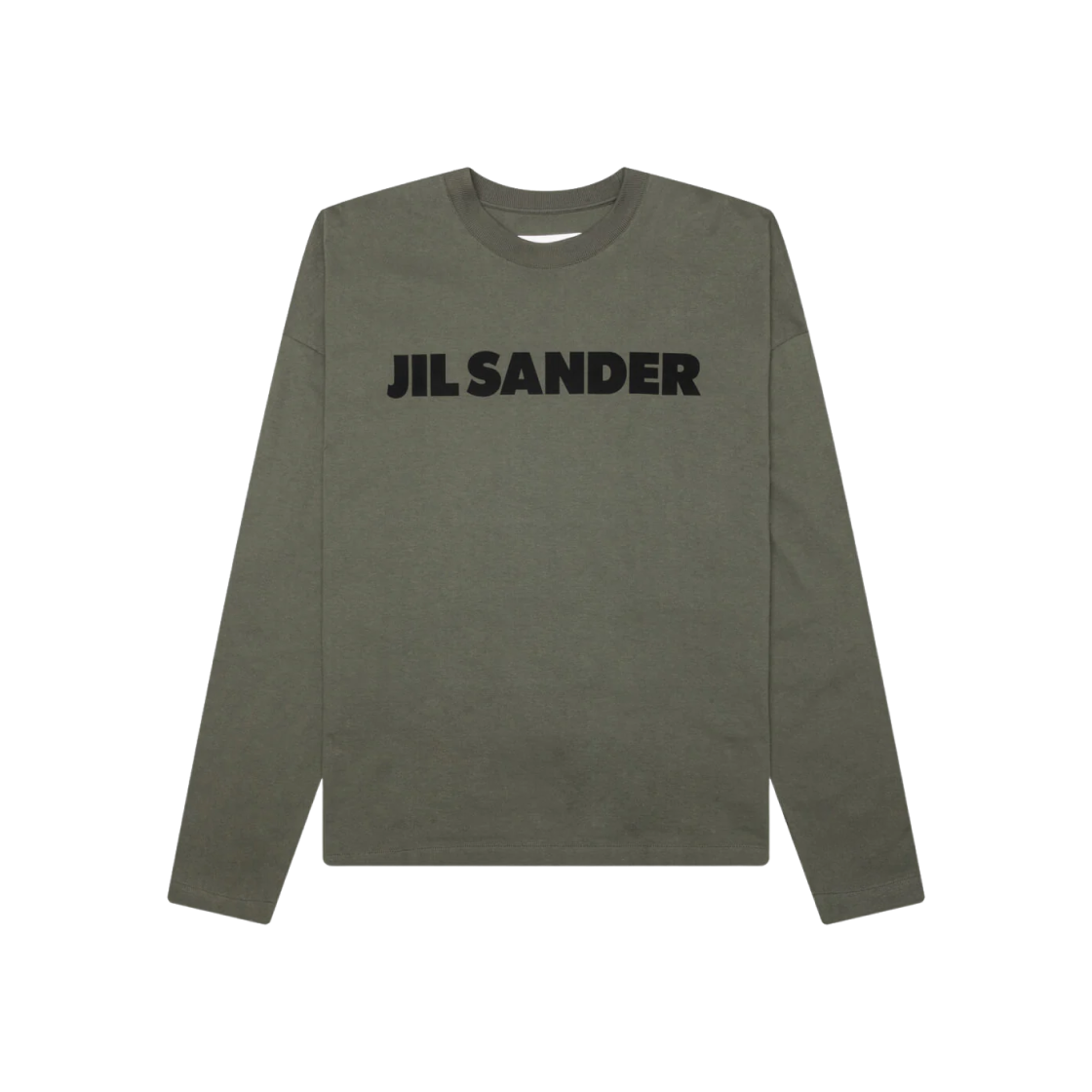 질 샌더 로고 롱슬리브 티셔츠 타임 그린 | Jil Sander | KREAM
