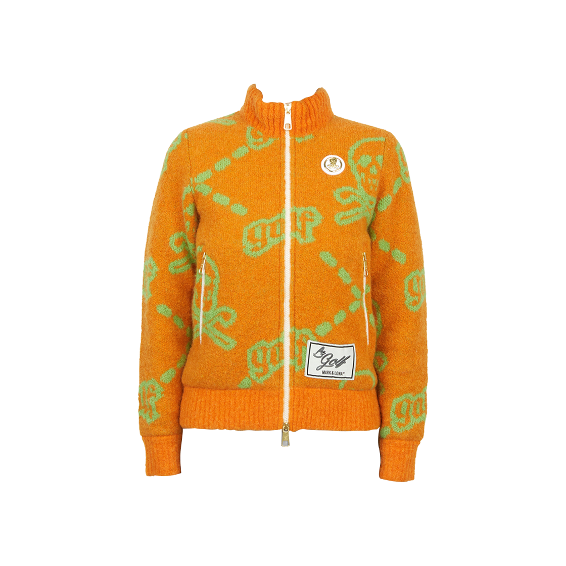 (W) 마크 앤 로나 룰러 스톰 프로텍션 자카드 패딩 자켓 오렌지 | Mark & Lona | KREAM