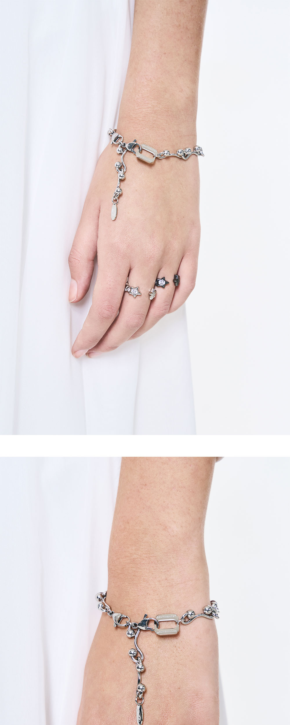 센티멍 넘버 559 스타 큐빅 링 실버 | SENTIMENTS | KREAM