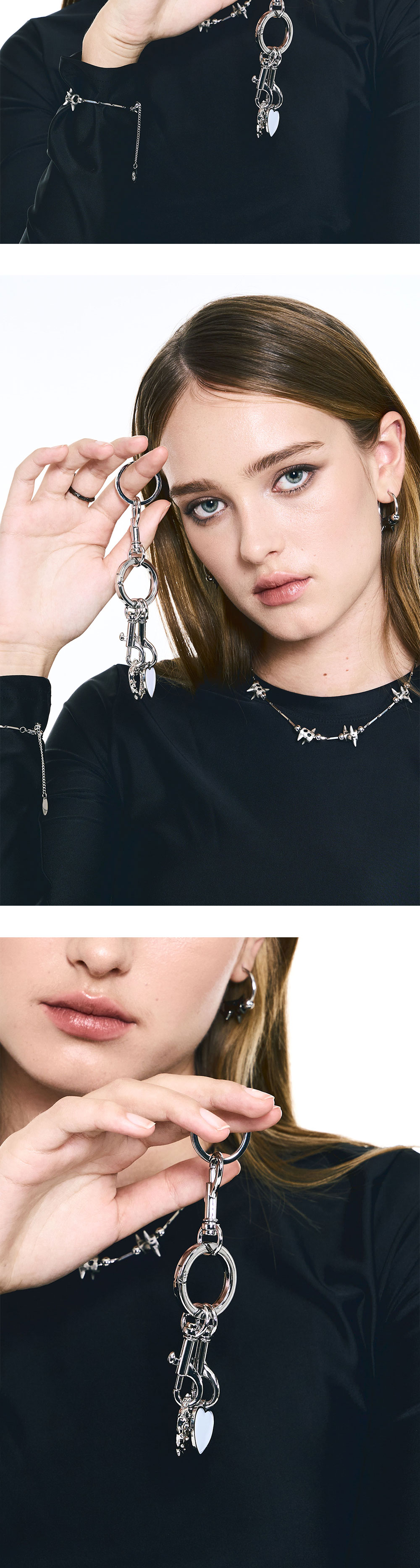 센티멍 넘버 609 가시 하트 키링 실버 | SENTIMENTS | KREAM