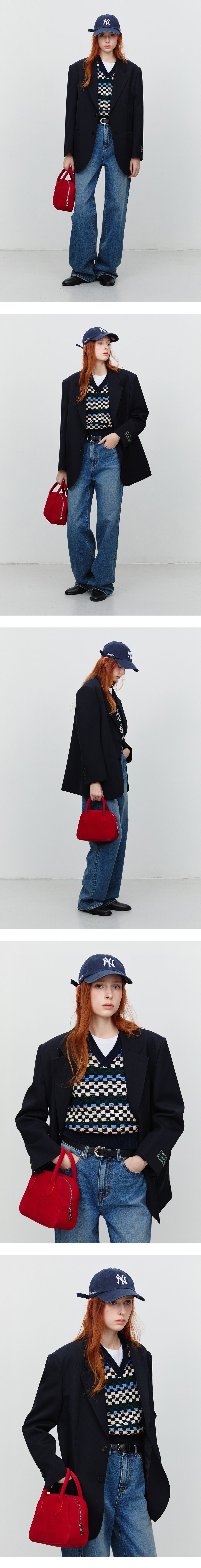 던스트 유니섹스 오버사이즈 울 블레이져 네이비 | Dunst | KREAM