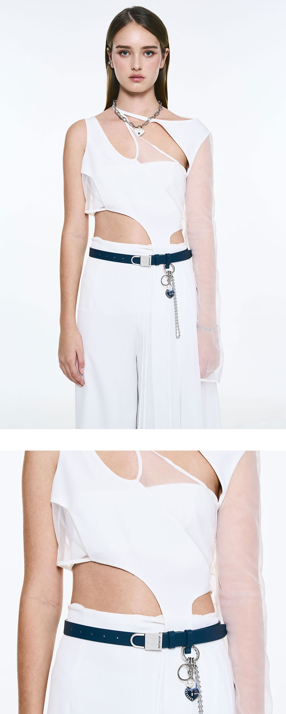 센티멍 넘버 579 자물쇠 버클 가죽 벨트 버니쉬 | SENTIMENTS | KREAM