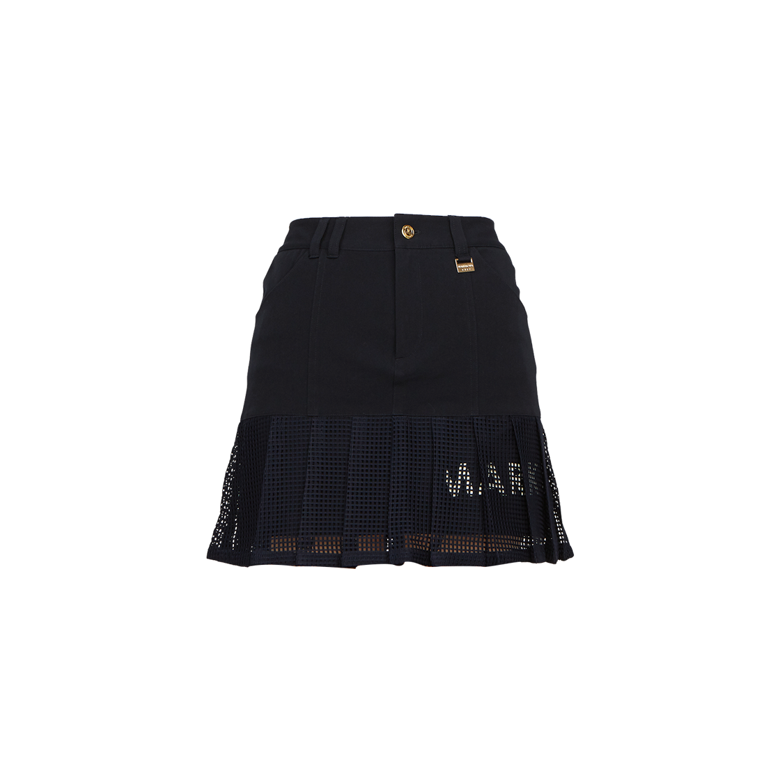 (W) 마크 앤 로나 패트리어트 플리츠 스커트 네이비 | Mark & Lona | KREAM