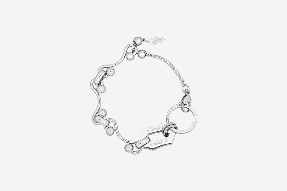 센티멍 넘버 600 2 홀드 볼 브레이슬렛 실버 | SENTIMENTS | KREAM