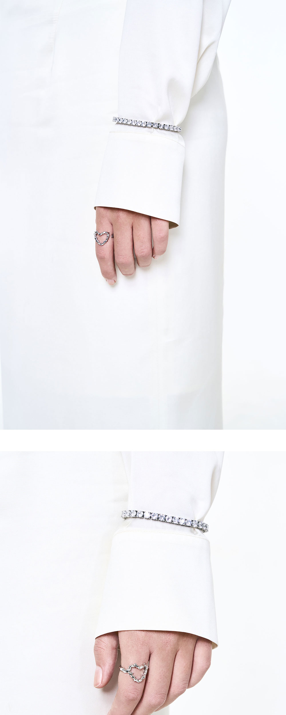 센티멍 넘버 611 가시 하트 링 실버 | SENTIMENTS | KREAM