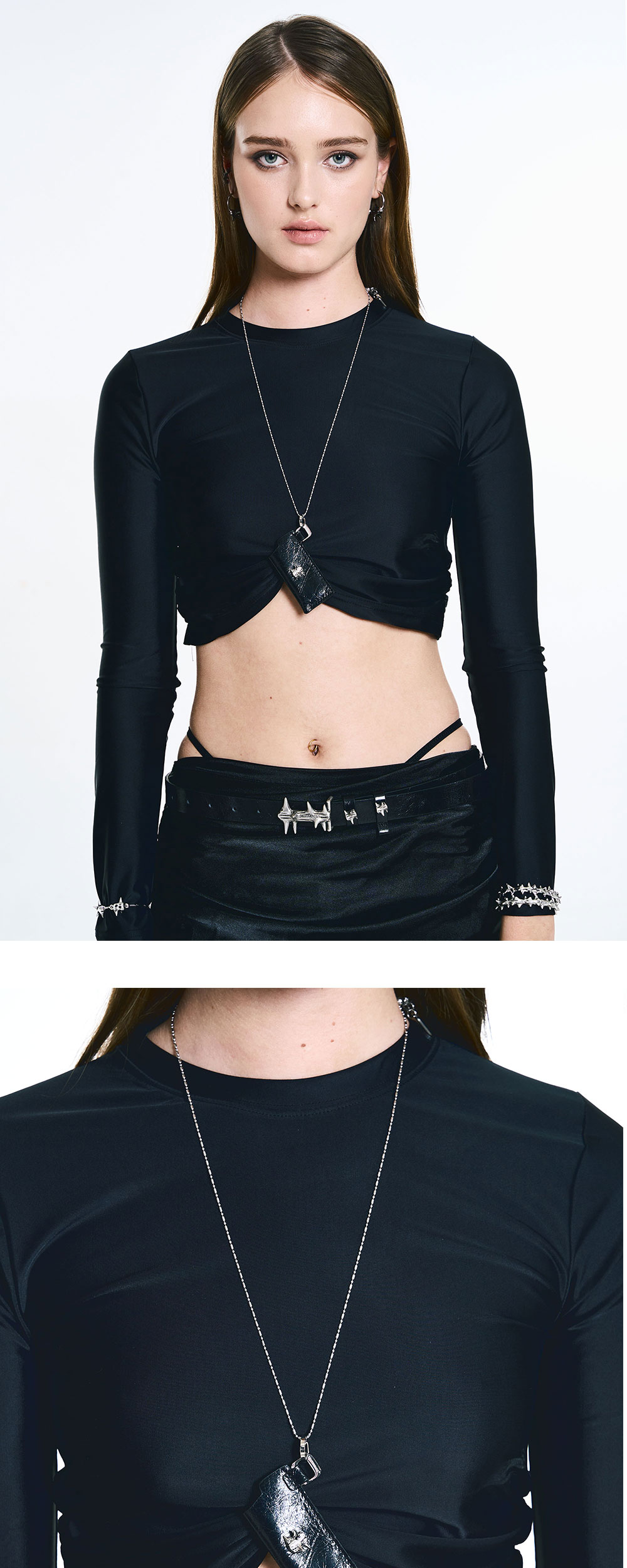 센티멍 넘버 624 가시 라이터 가죽 케이스 네크리스 실버 | SENTIMENTS | KREAM