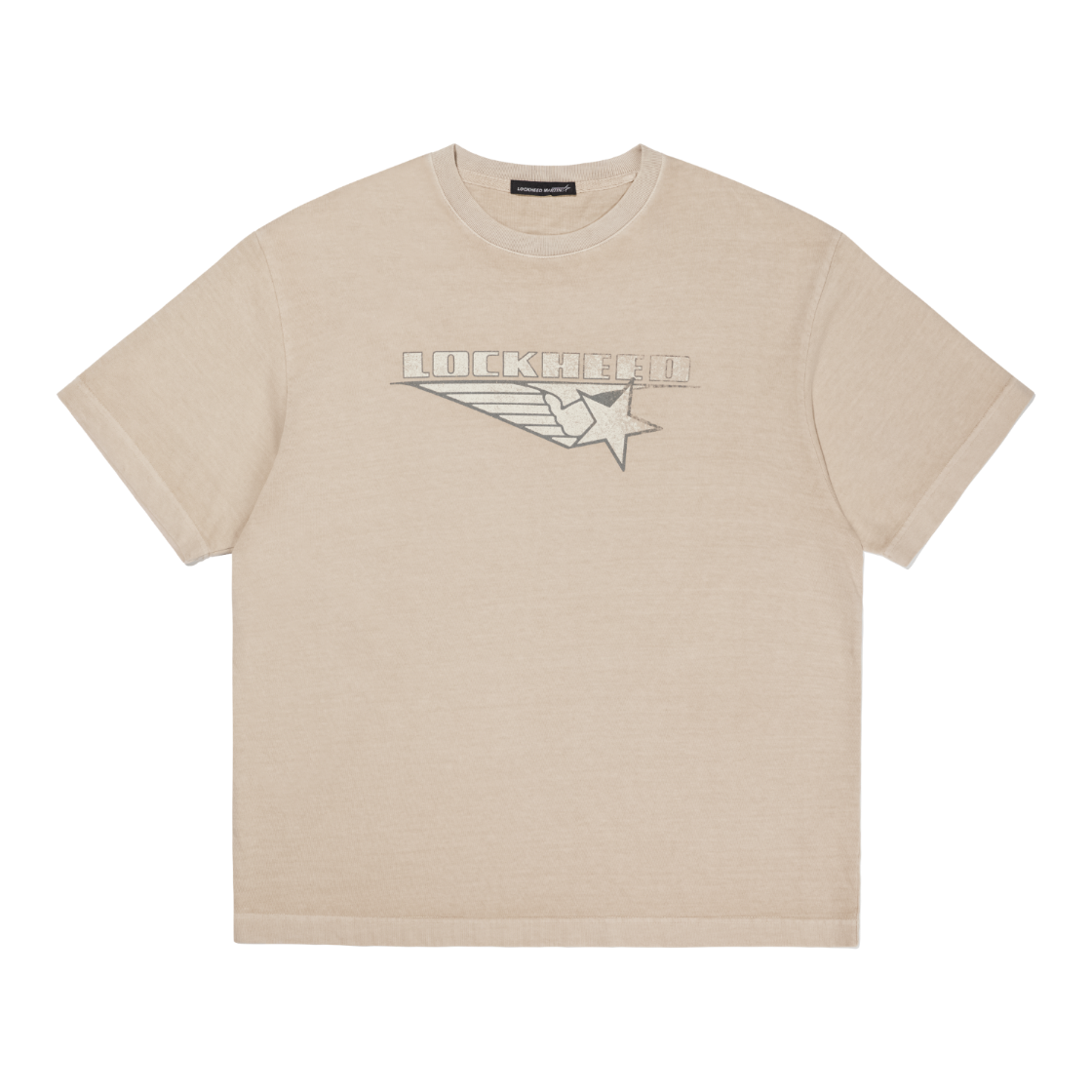 록히드마틴 OG LM 스타 가먼트 다이드 티셔츠 베이지 | LOCKHEED MARTIN | KREAM