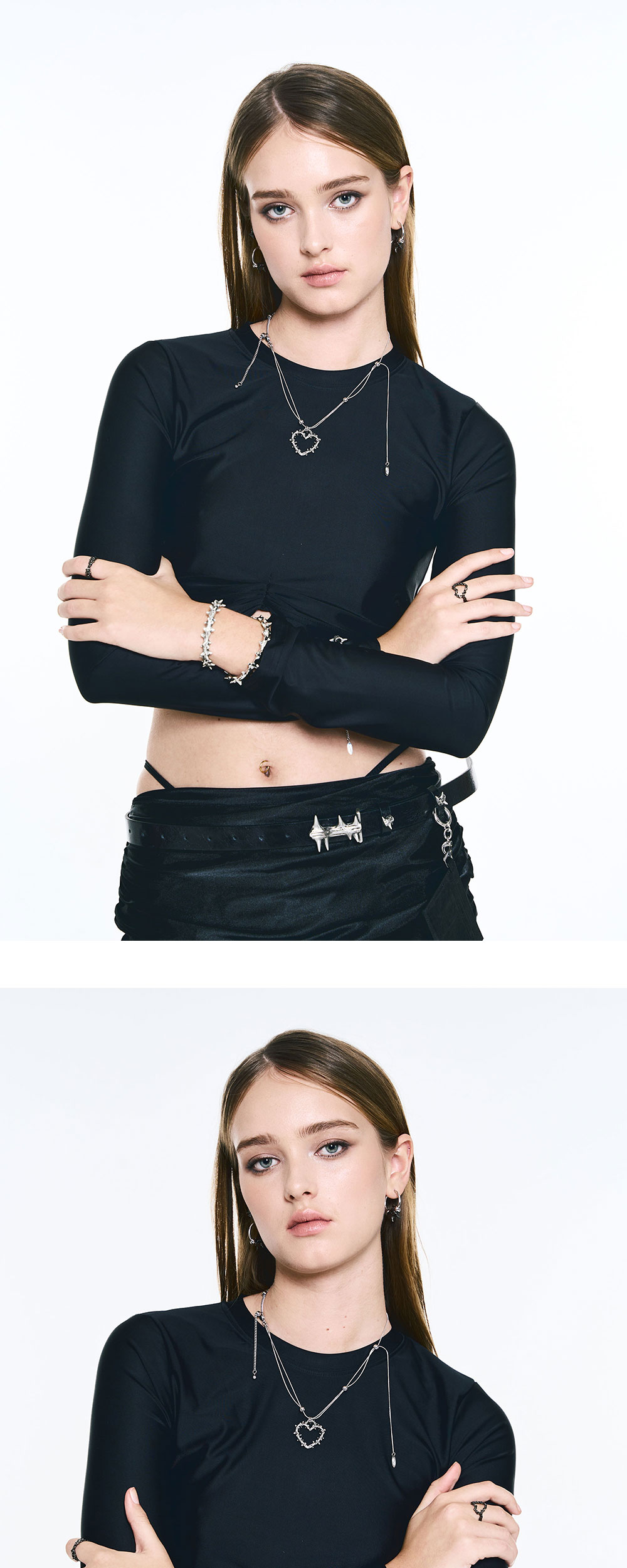 센티멍 넘버 610 가시 하트 네크리스 버니쉬 | SENTIMENTS | KREAM