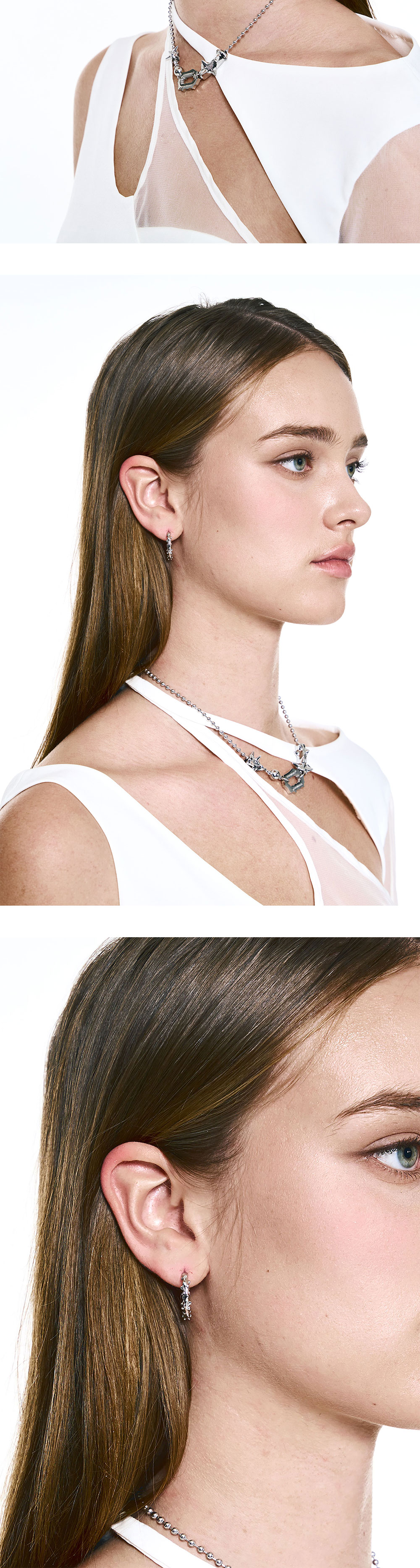 센티멍 넘버 614 이어링 실버 | SENTIMENTS | KREAM