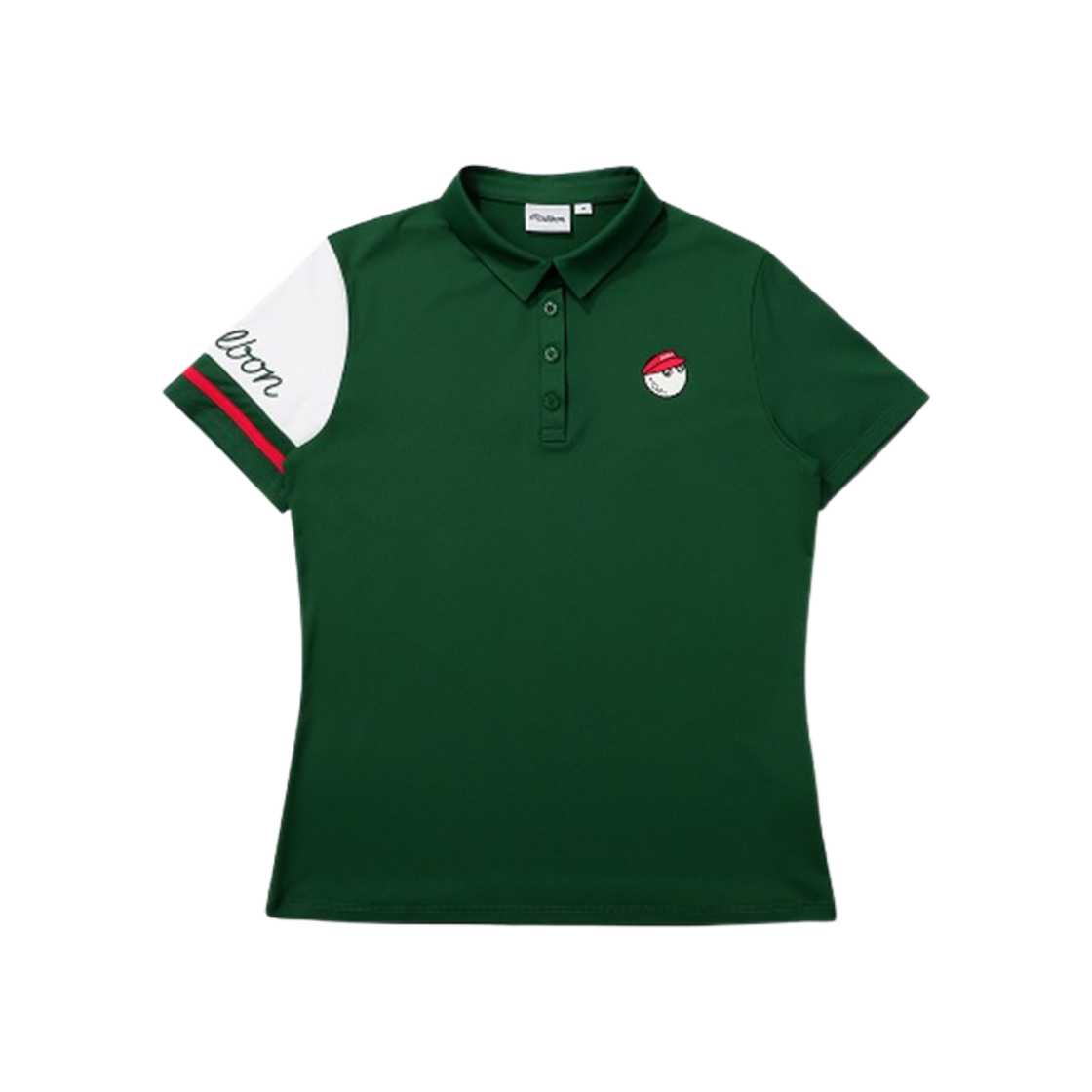 (W) 말본 골프 컬러 블록 메쉬 티셔츠 그린 | Malbon Golf | KREAM
