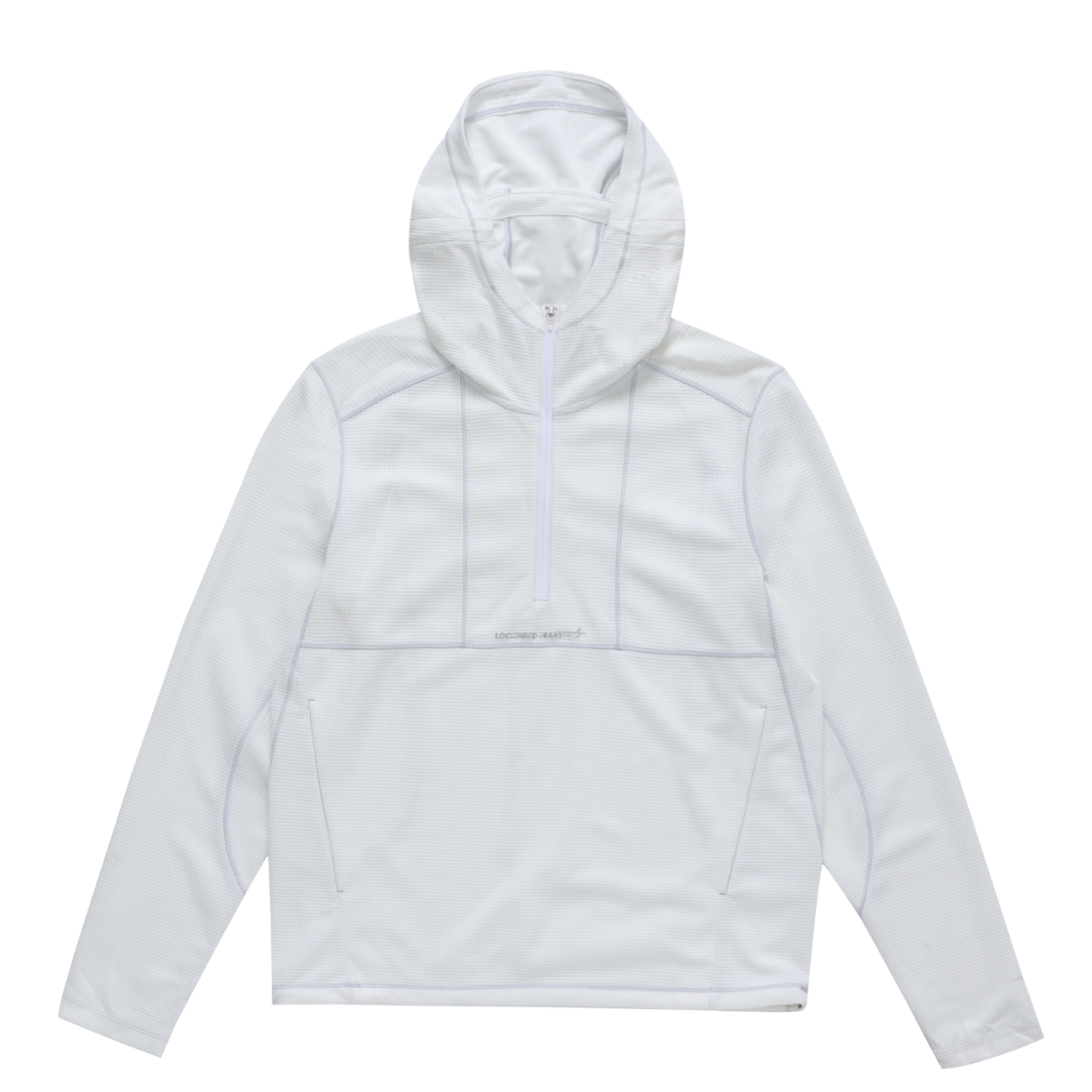 록히드마틴 하프 지퍼 메쉬 후드 풀오버 화이트 | LOCKHEED MARTIN | KREAM
