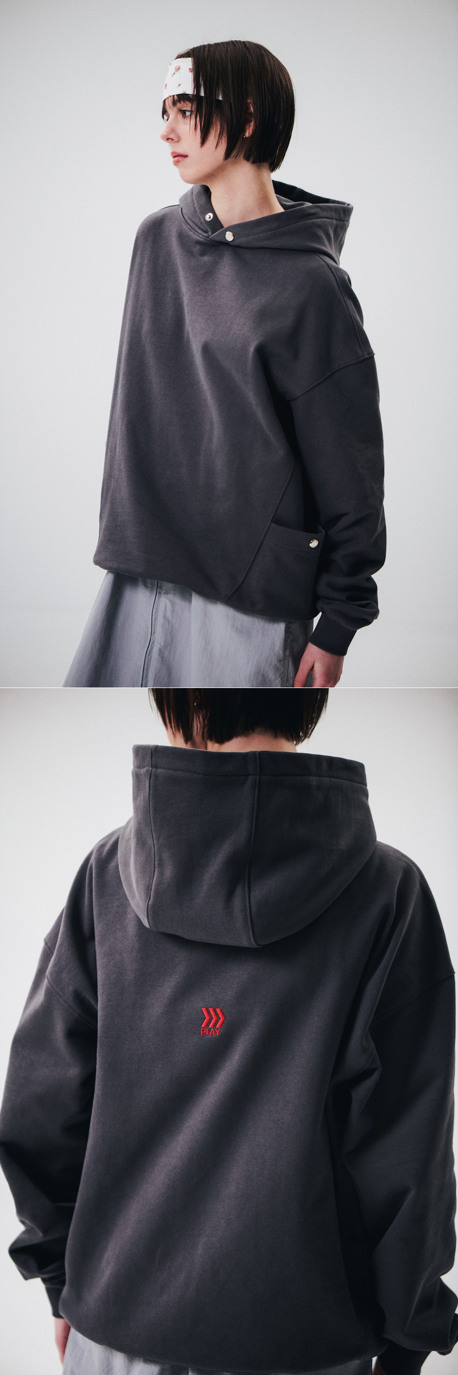 윌비플레이 스냅 후드 다크 그레이 | WILLBE PLAY | KREAM