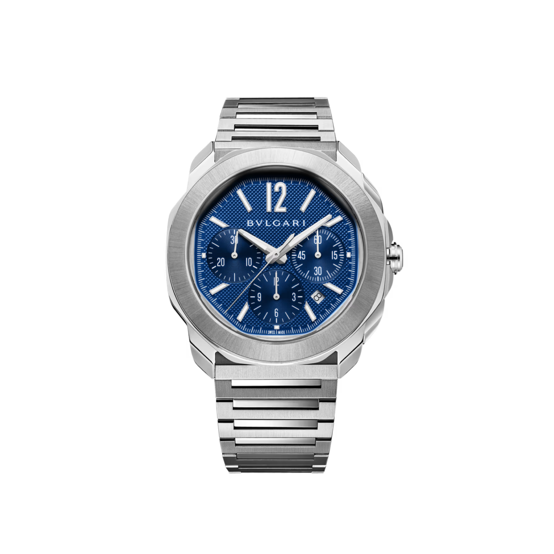 불가리 옥토 로마 42mm 워치 스테인리스 스틸 블루 | Bulgari | KREAM