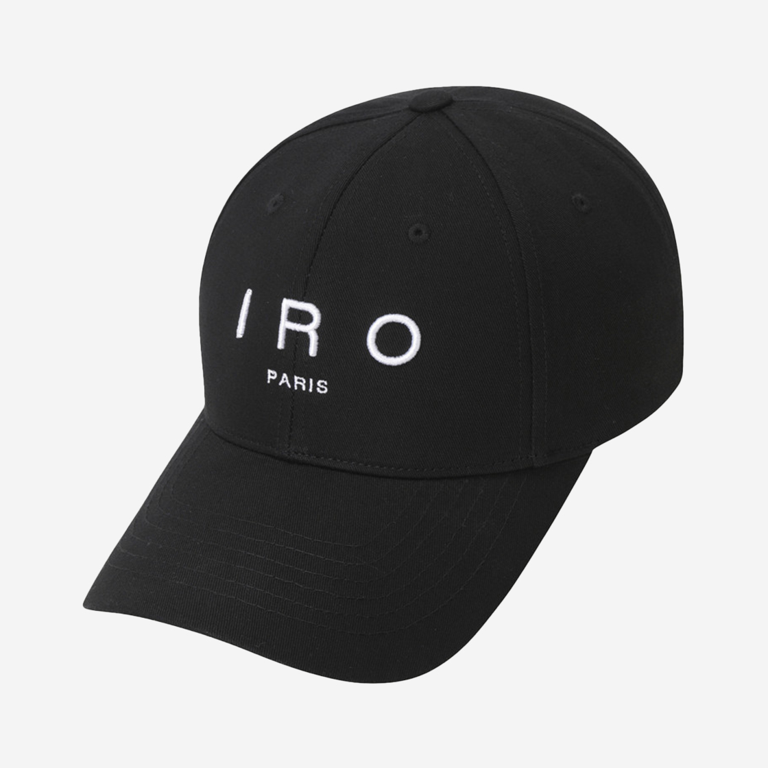 이로 에센셜 코튼 로고 자수 볼캡 블랙 | Iro | KREAM