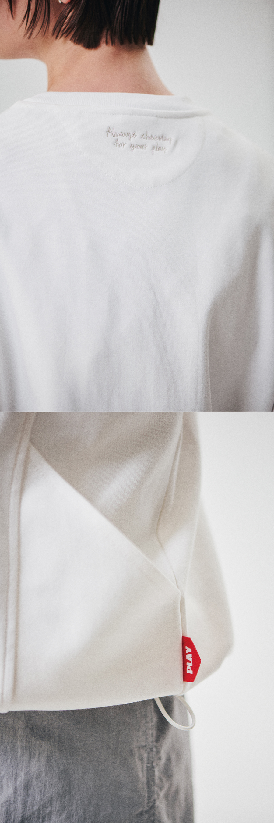 윌비플레이 포켓 긴팔티셔츠 화이트 | WILLBE PLAY | KREAM