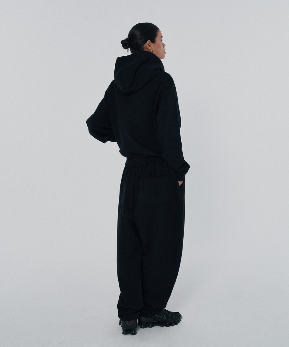 스웨이드 베이직 후드 집업 블랙 | Suade | KREAM