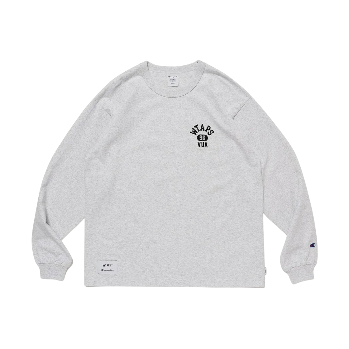 챔피온 x 더블탭스 아카데미 롱슬리브 티셔츠 코튼 그레이 | Champion | KREAM