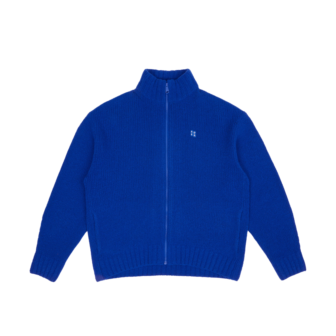 아더에러 시그니피컨트 TRS 태그 니트 집업 Z-블루 | Ader Error | KREAM