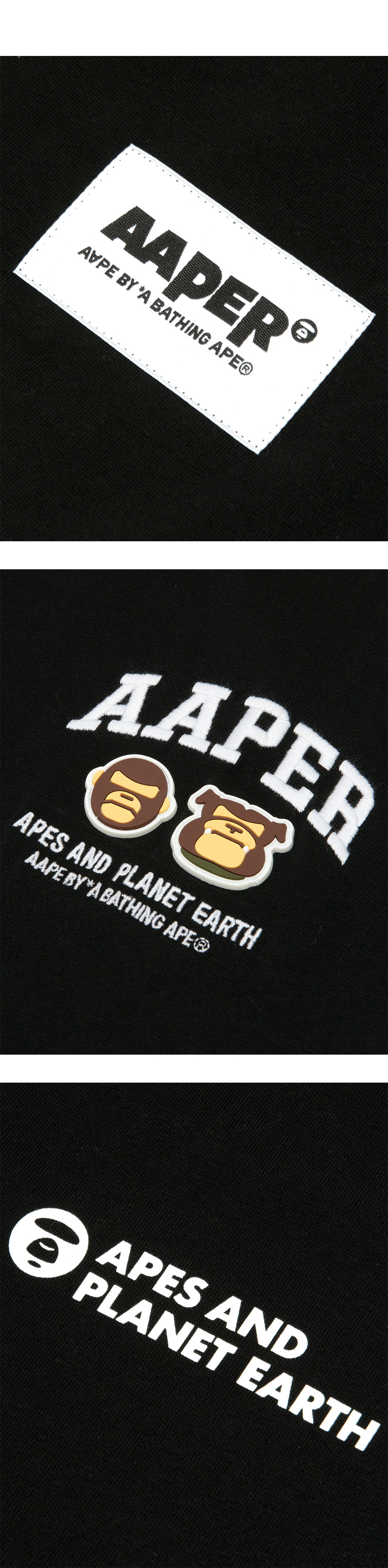 에이프 베이직 에이퍼 티 블랙 - 25SS | AAPE | KREAM
