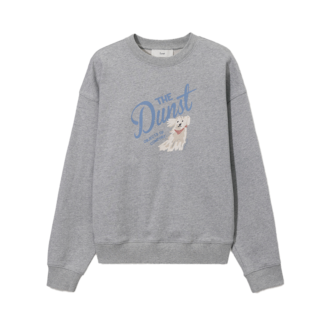 던스트 유니섹스 드로잉 퍼피 스웨트셔츠 멜란지 그레이 | Dunst | KREAM